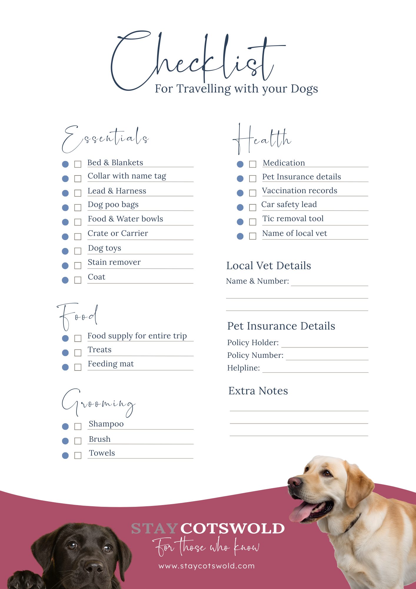 Taking your dog on holiday in the UK | StayCotswold